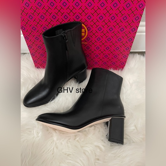Tory Burch | Shoes | Tory Burch Brooke Stamped Heel Bootie | Poshmark